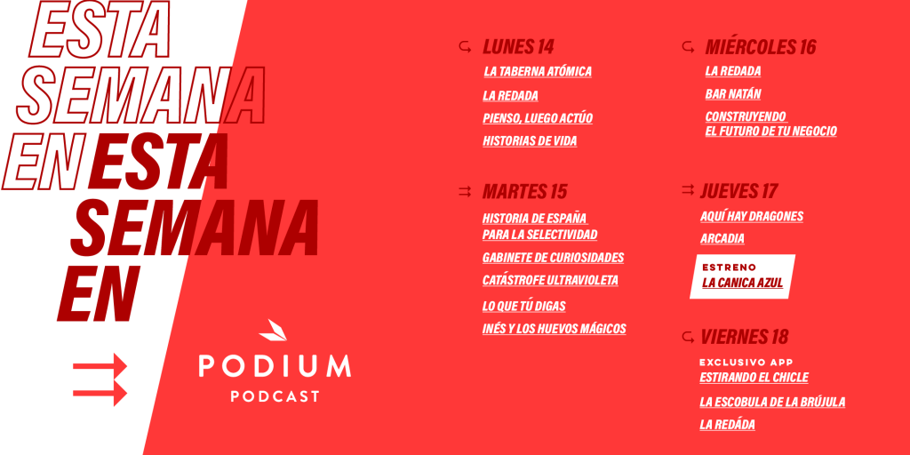 ¿Qué puedes escuchar esta semana en Podium Podcast? - Podium Podcast